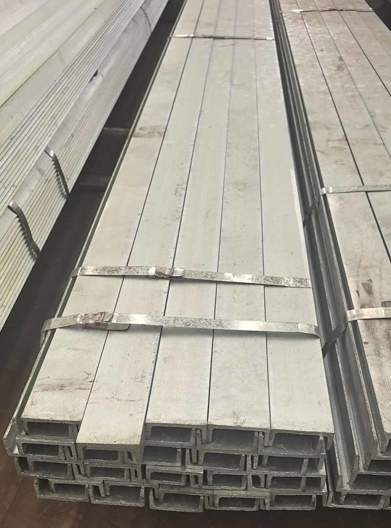 Carbon Structural C Channel Steel With Fluted Section For Construction ...